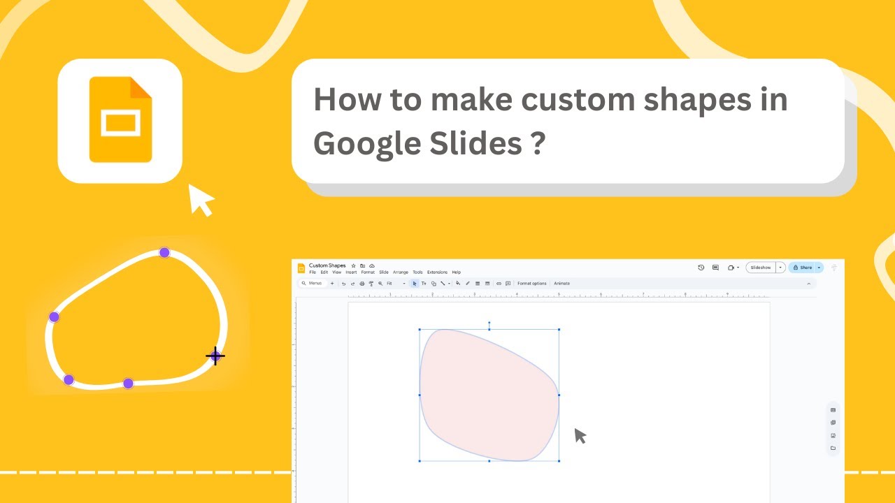 How to make custom shapes in google slides ? - YouTube