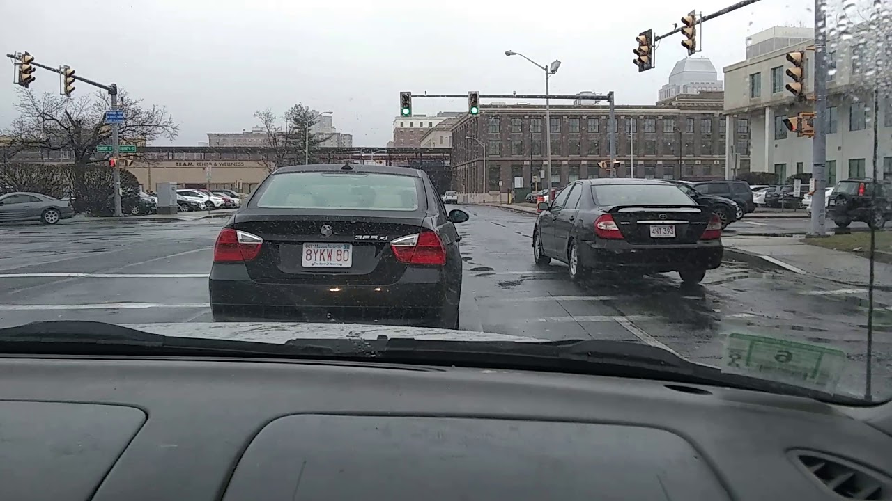 Driving through downtown Springfield MA Pt 3 - YouTube