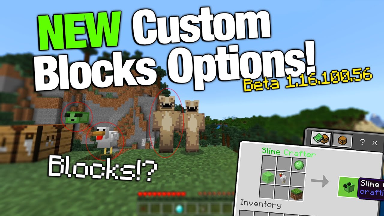 The Latest Minecraft Bedrock Beta is AMAZING but, Buggy! (Custom Block ...