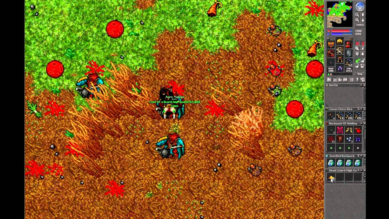 Tutorial Lizards High Class Muggy Plains - Tibia Arte - YouTube