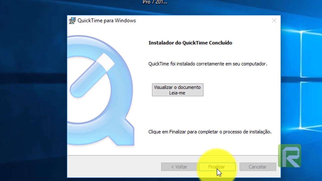 Instalando o QuickTime Pro 2017 - YouTube