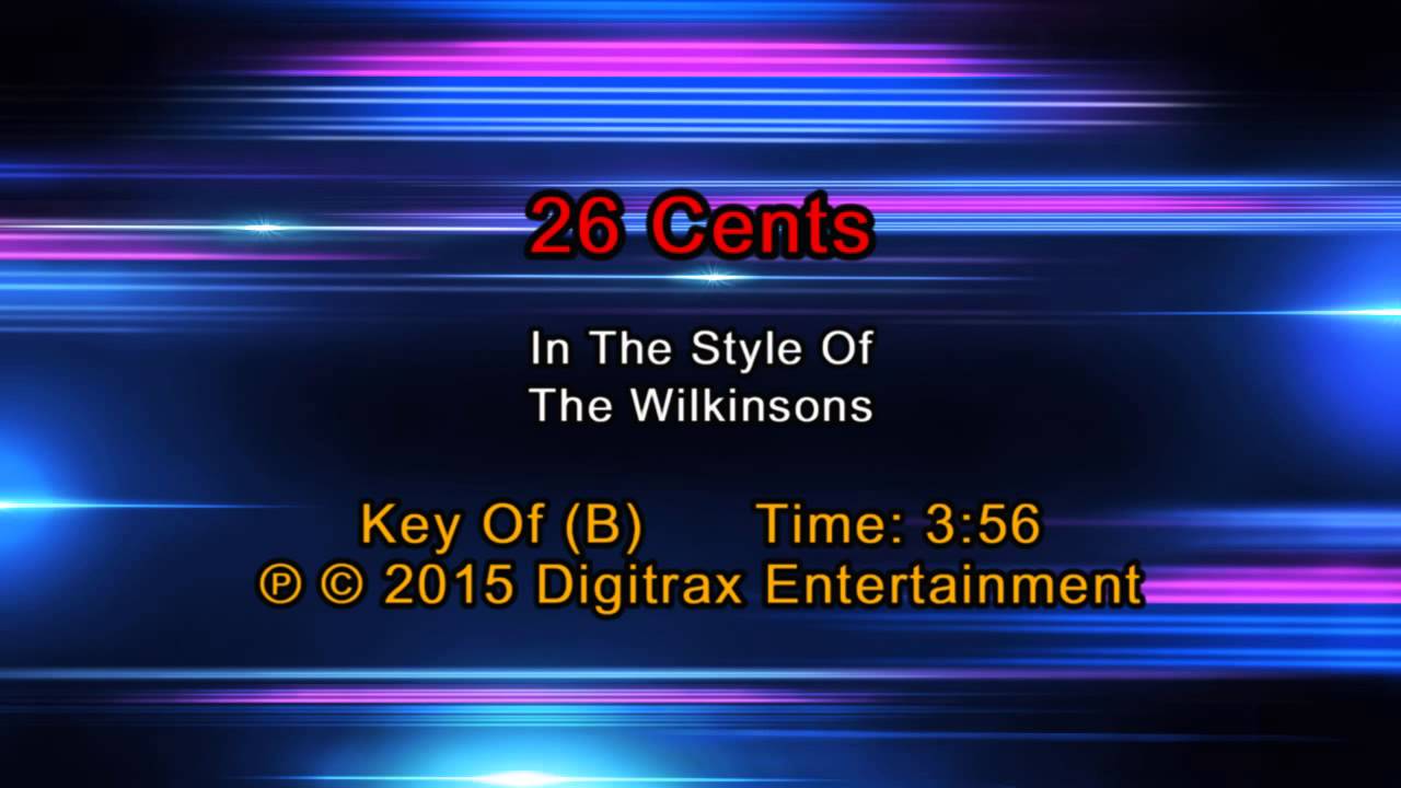 The Wilkinsons - 26 Cents (Backing Track) - YouTube