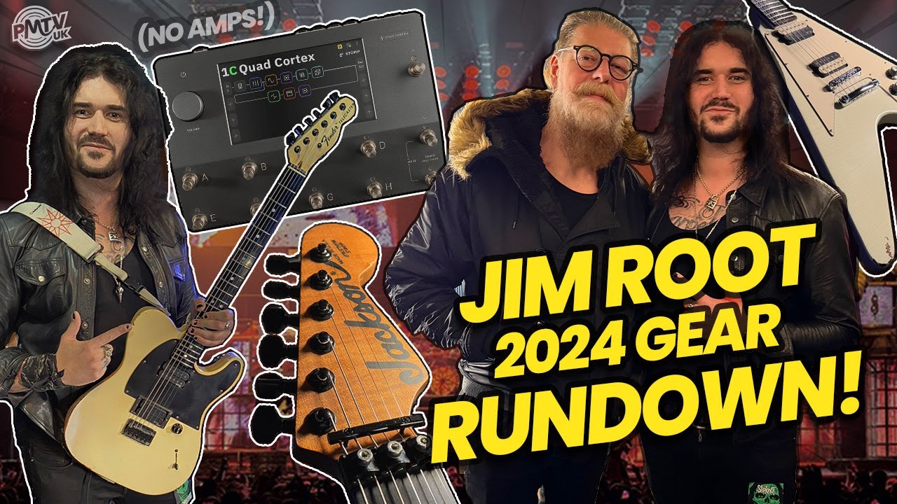 JIM ROOT Gear Rundown! - 2024 Slipknot Self Titled 25th Anniversary ...