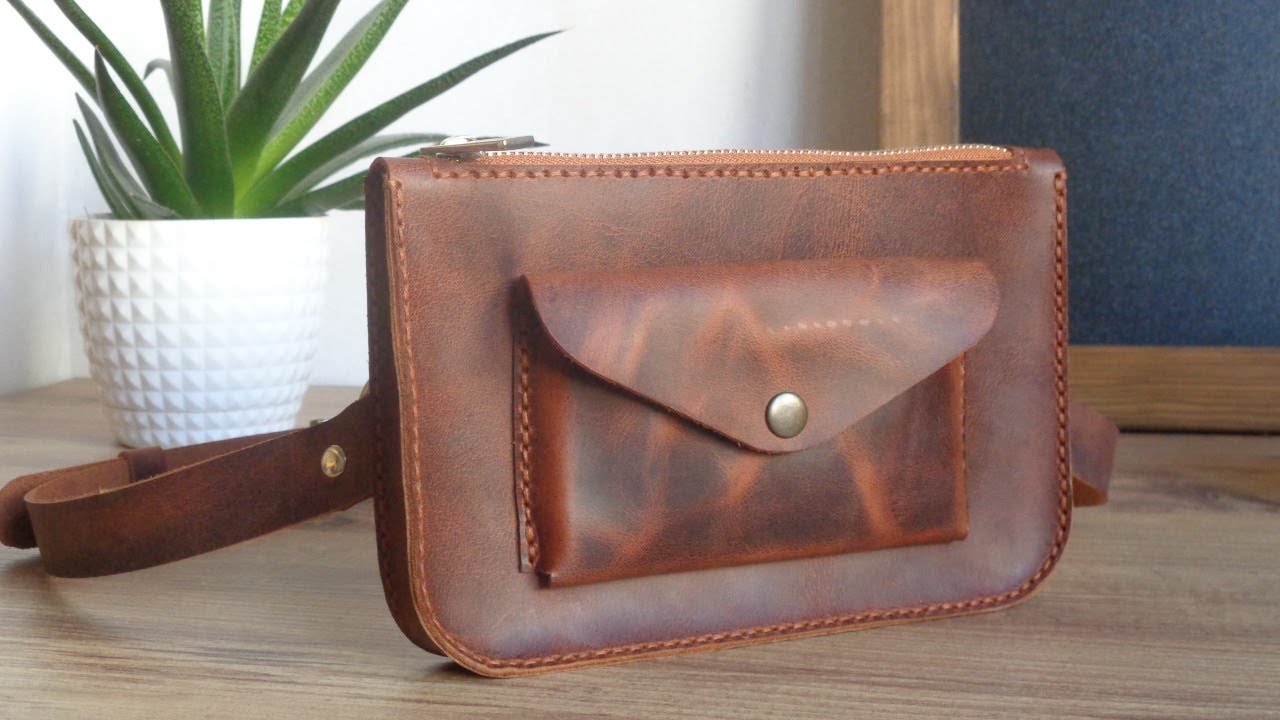 How to Make Leather Zipper Waist Bag ( PDF Pattern Only in My Etsy Shop ...