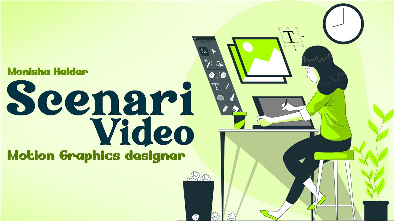 MOTION GRAPHICS WORK//Five video scenes//By Monisha Halder - YouTube