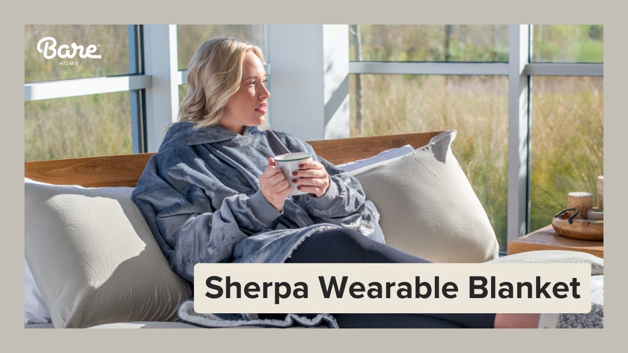 Bundle Up in our Sherpa Wearable Blanket - YouTube