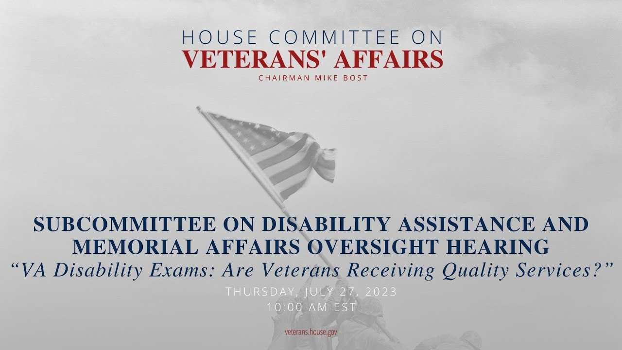 Subcommittee on Disability Assistance and Memorial Affairs Oversight ...