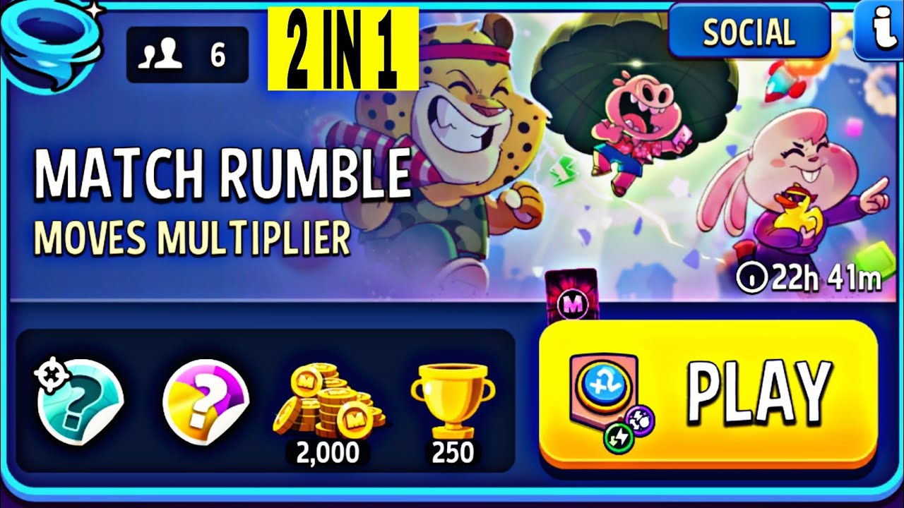 social rumble moves multiplier special o rama | 2 IN 1 | match masters ...