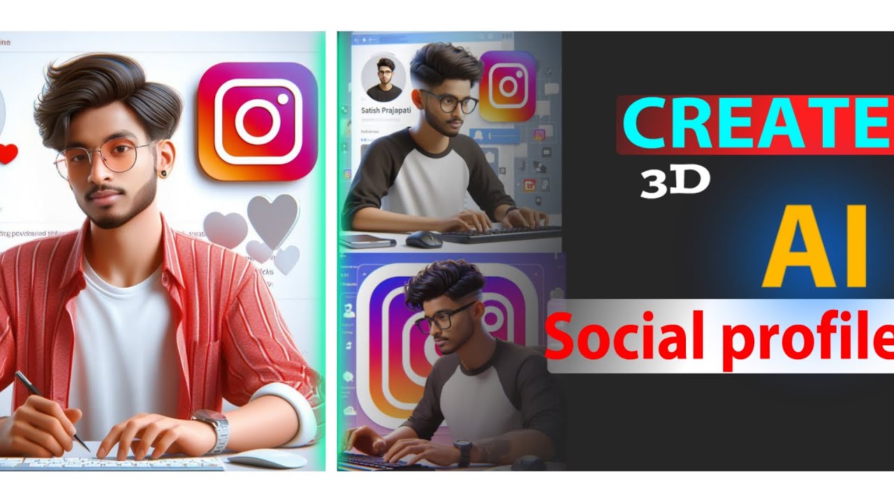 Create 3D AI image || Social media profile || #ai #instagram #viral ...