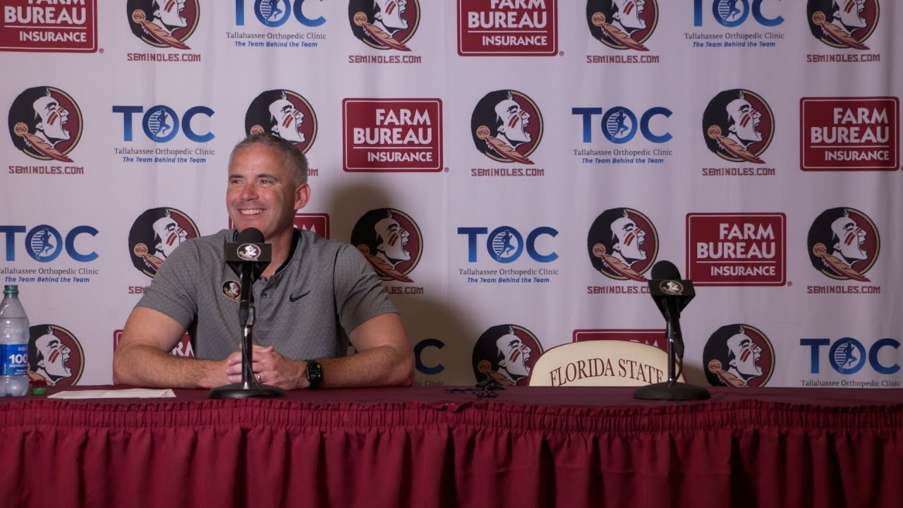 FSU Football | Mike Norvell Press Conference Spring Showcase 2023 - YouTube