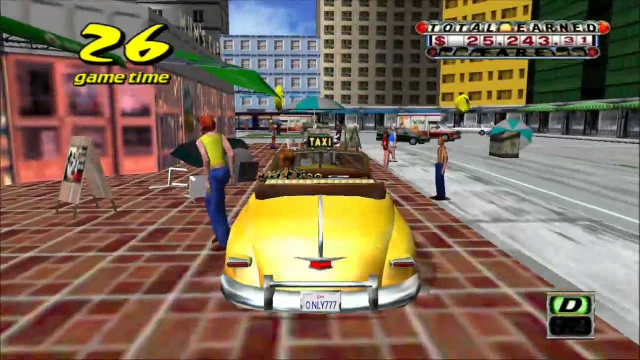 Retro Plays: Crazy Taxi Rank: CRAZY!!! With Gus Part 4 - YouTube