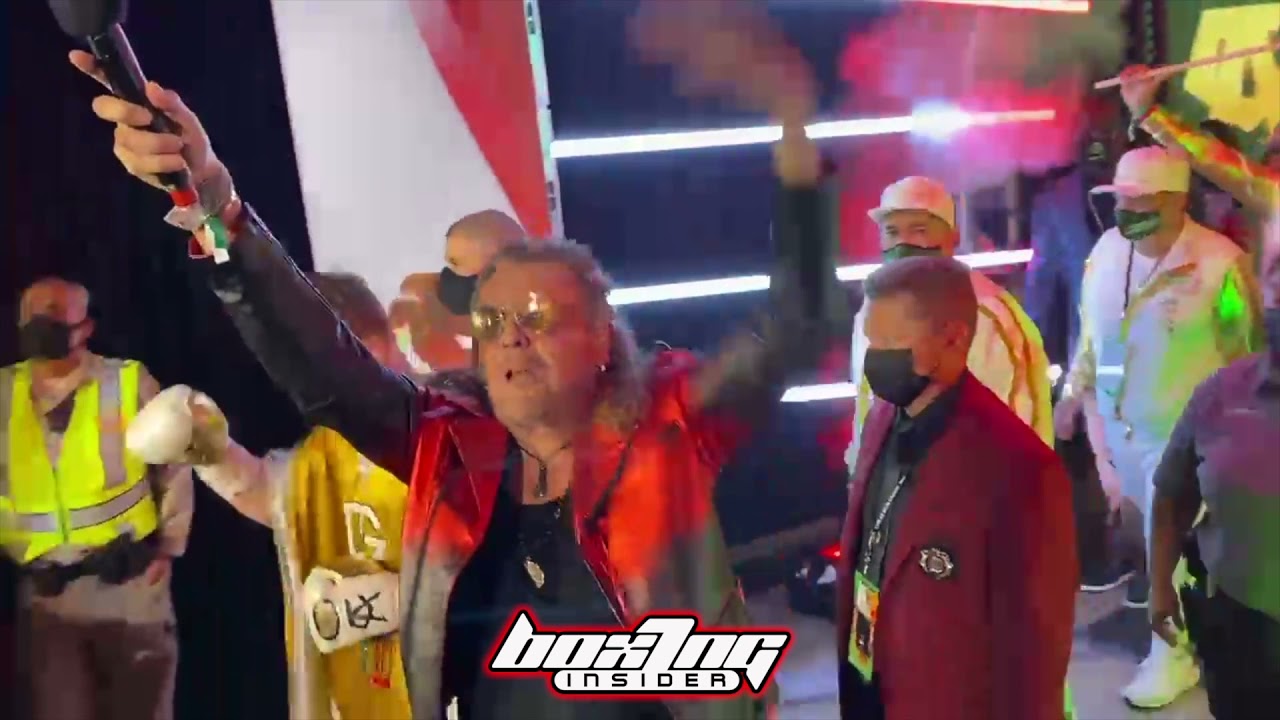 CANELO ALVAREZ FULL RING WALK WITH MANA - CANELO VS PLANT IN LAS VEGAS ...