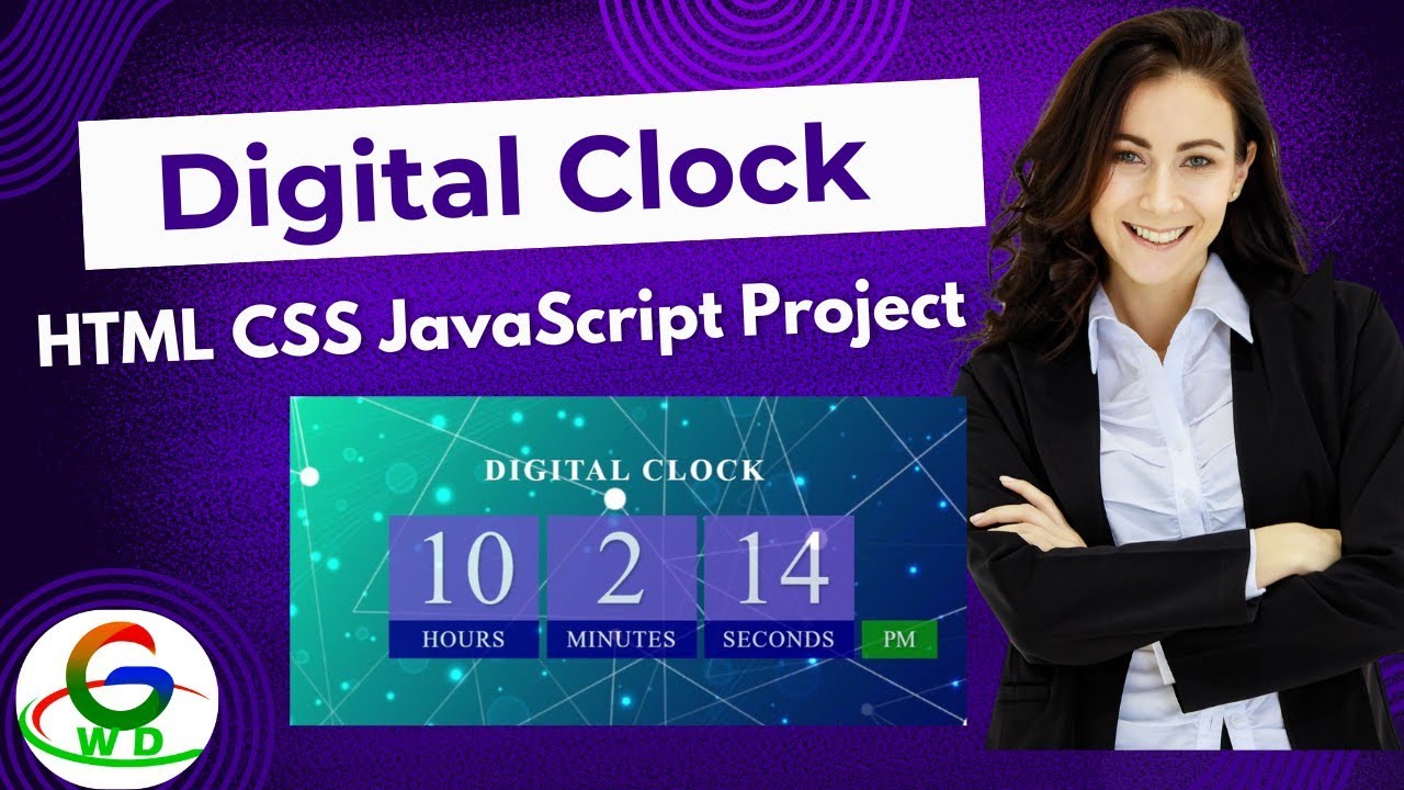Javascript Html Css Project Digital Clock Guri Web Developer