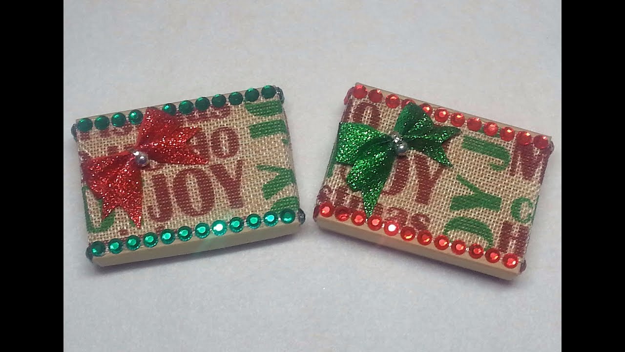 DIY~Decorating And Making Stocking Stuffer Boxes For Christmas! - YouTube