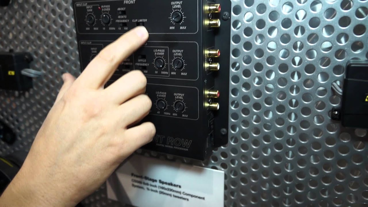 Kicker Front Row Signal Processor at SEMA - HookedOnTronics.com Product ...