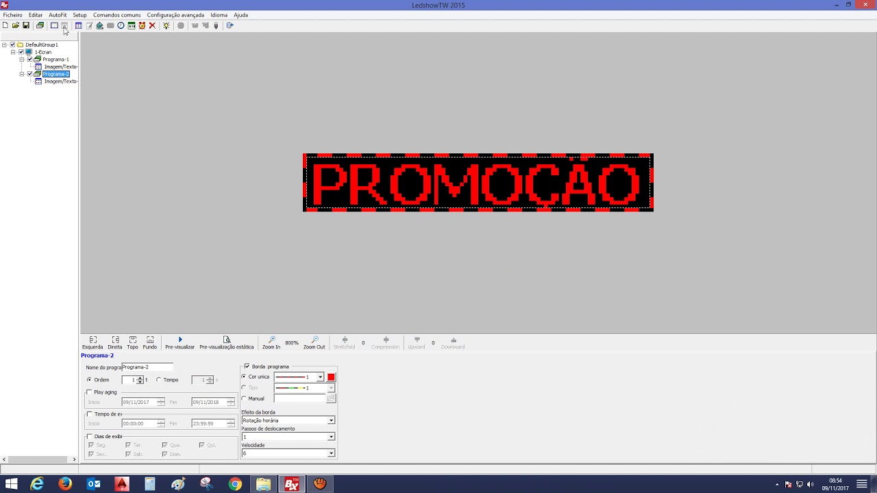 Configurando Painel 16X96 BX 5UL - YouTube
