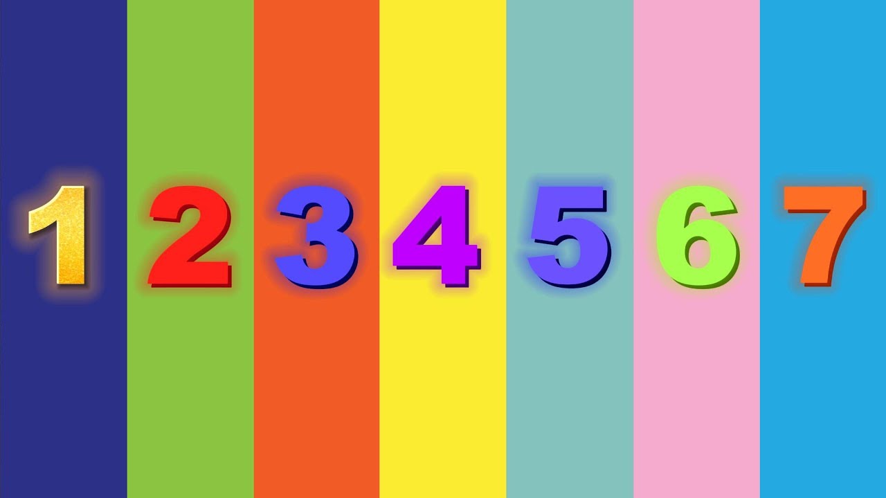 COUNT to 7 | LEARN NUMBERS 1 - 7 for kids | Counting from 1 to 7 - YouTube