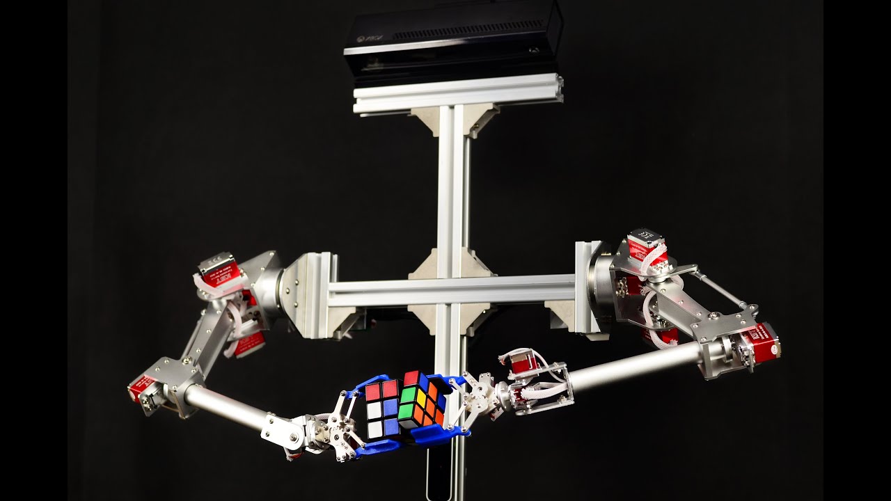 7Bot Desktop Robot Arm solve Rubik's cube - YouTube