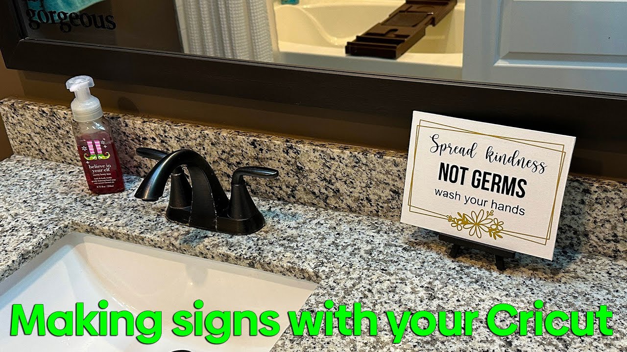 How to Easily Make Simple Signs with your Cricut Maker - YouTube