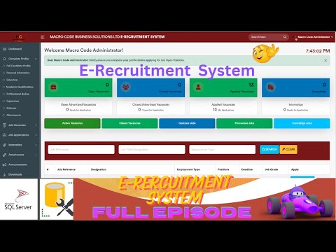 Complete E-Recruitment System using .NET Core||E-recruitment System ...
