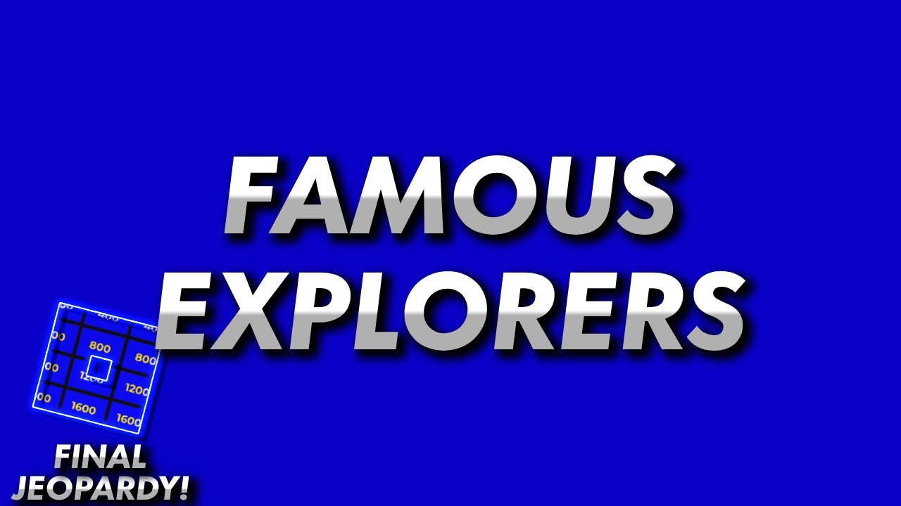 Famous Explorers | Final Jeopardy | Roblox Jeopardy! - YouTube