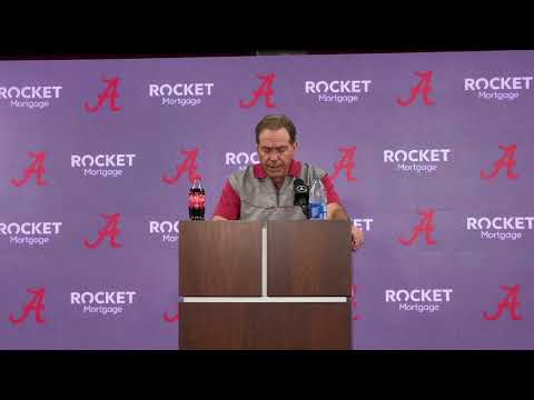 Nick Saban Addresses the Status of WR Agiye Hall