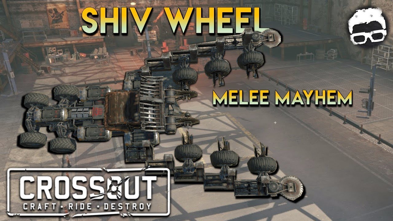 Crossout -- Grinder -- Shiv Wheel Melee Build - YouTube