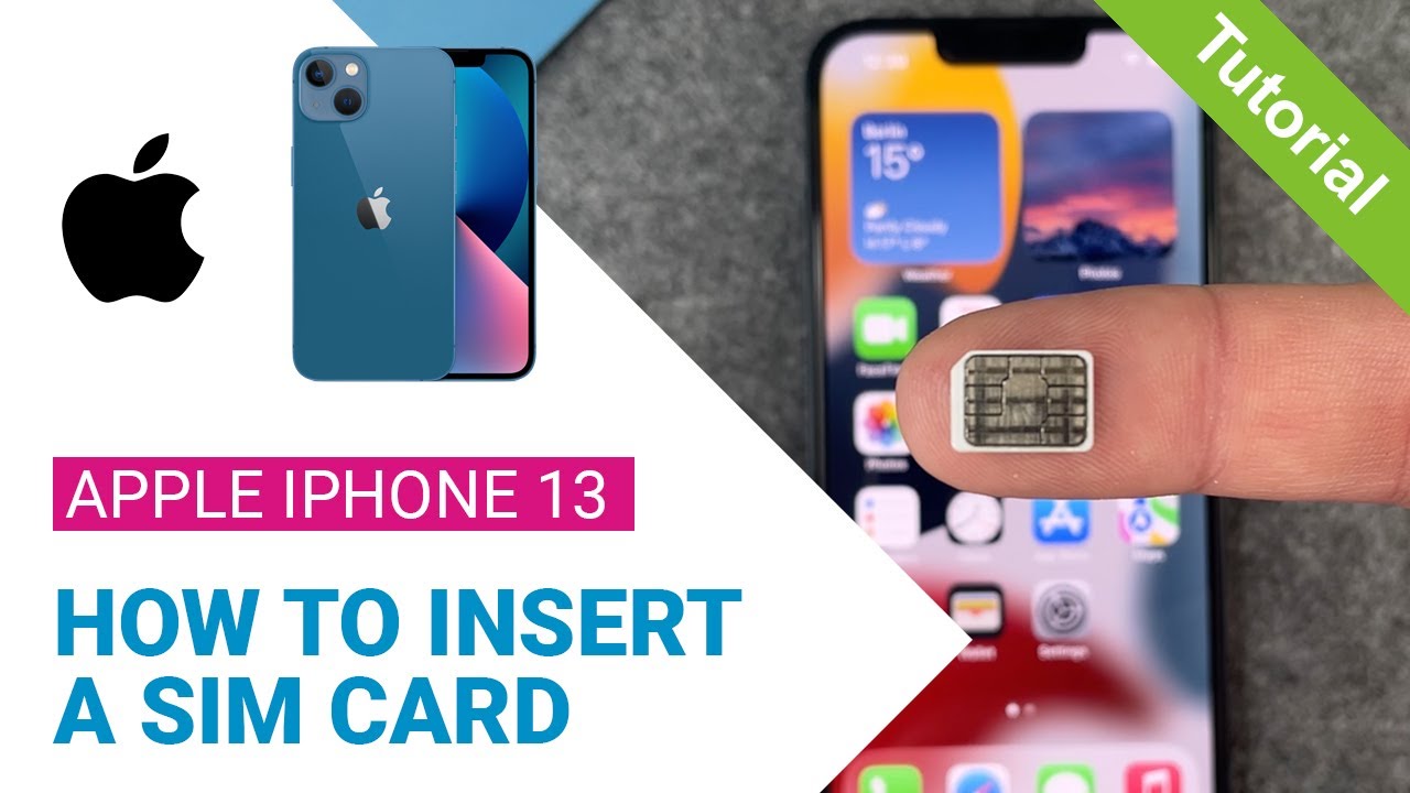iPhone 13 How to insert a SIM card • 📲 • 📶 • • | Tutorial - YouTube