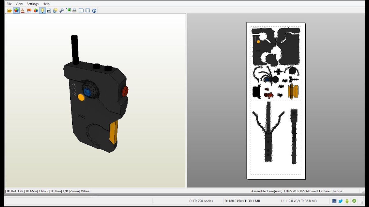 Metal gear solid v idroid (download papercraft) - YouTube