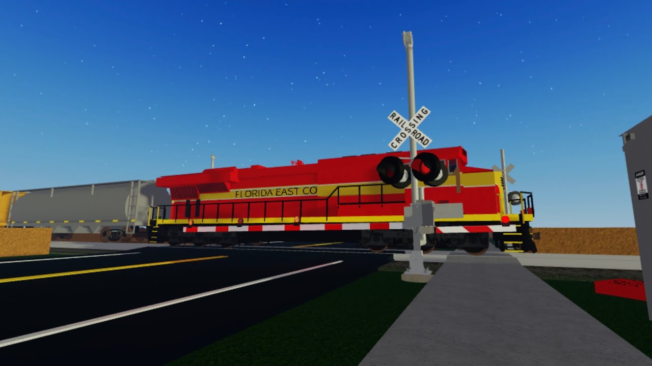 Roblox Train Railfanning FEC ES44C4 Florida east co - YouTube