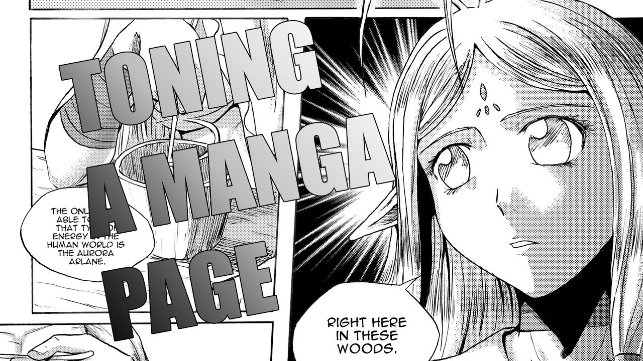 Toning a manga page - YouTube