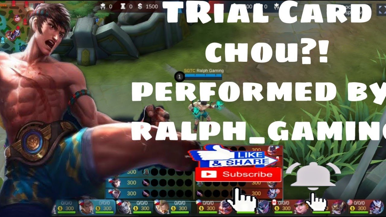 Trial Card Chou But Incredible?|Chou Gameplay| Performed By:Ralph ...