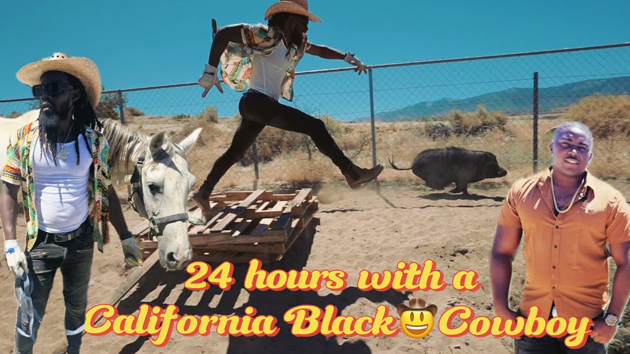 Chasing pigs & riding horses on a Ranch (day n life of a black cowboy ...