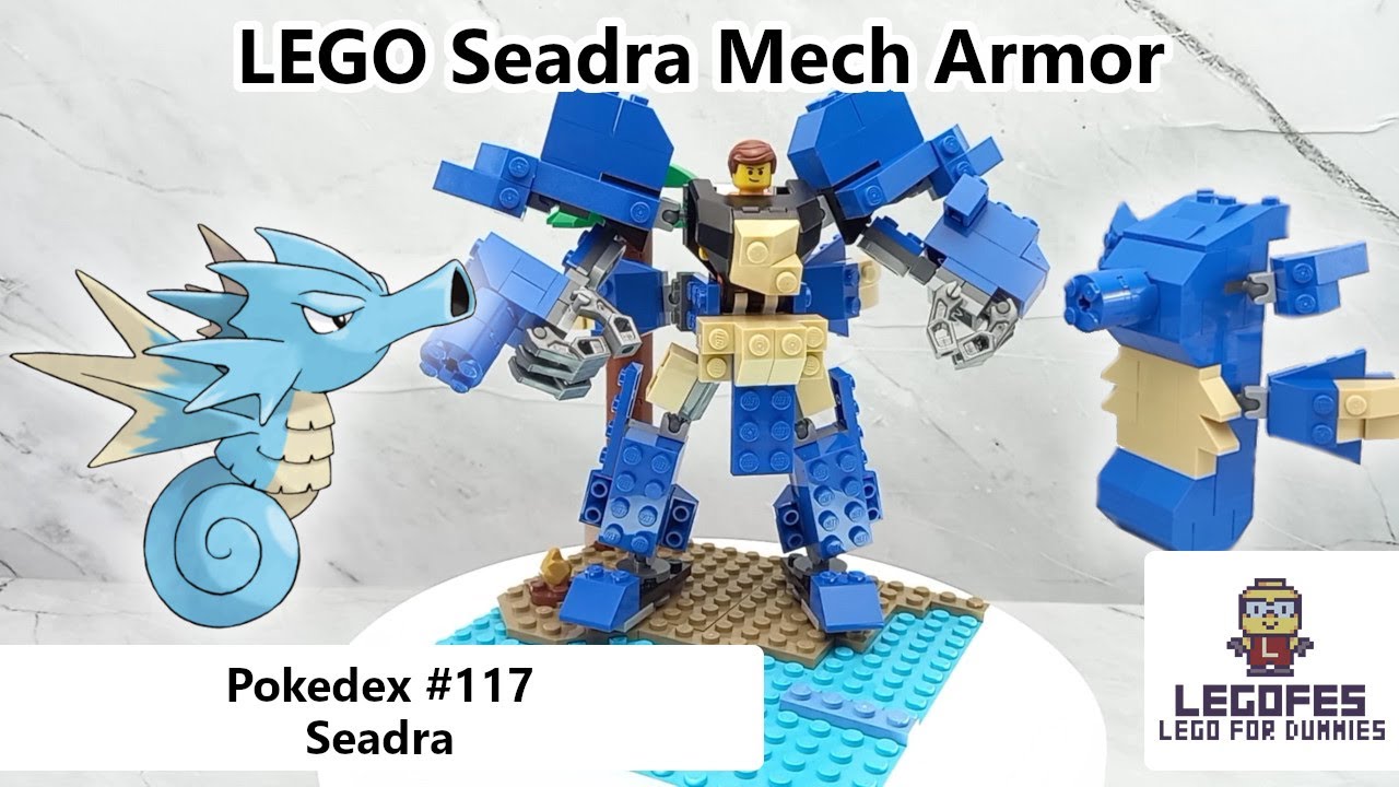 LEGO POKEMON MECH - Pokedex 117 Seadra (Tutorial Build & Armor Robot ...