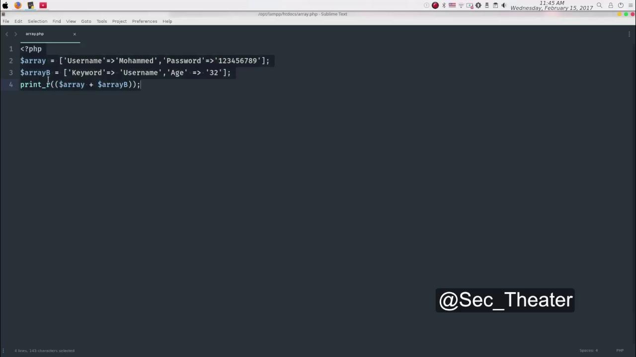 Become A Superman In PHP 5.6 & 7 Basics : #54 Array Operators - YouTube
