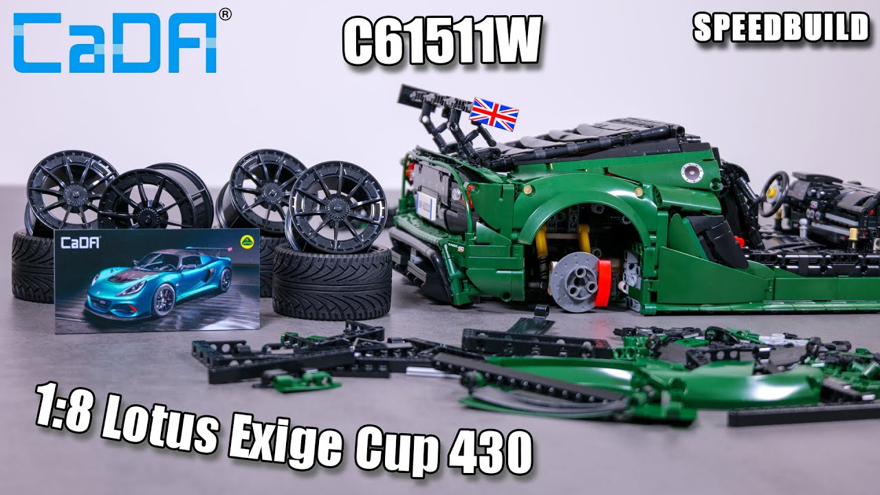 CADA 1:8 Lotus Exige Cup 430 Speedbuild | CaDA C61511W Sport Car ...