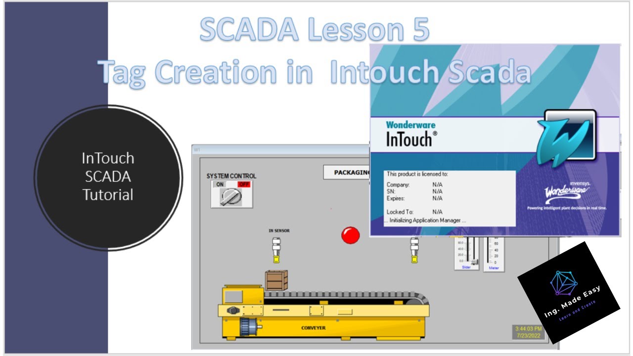 SCADA Lesson 5 - Tag Creation in InTouch SCADA - YouTube