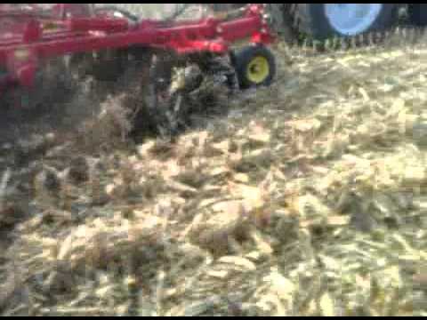 Sunflower 6630 Vertical Tillage with Saber Blades - YouTube