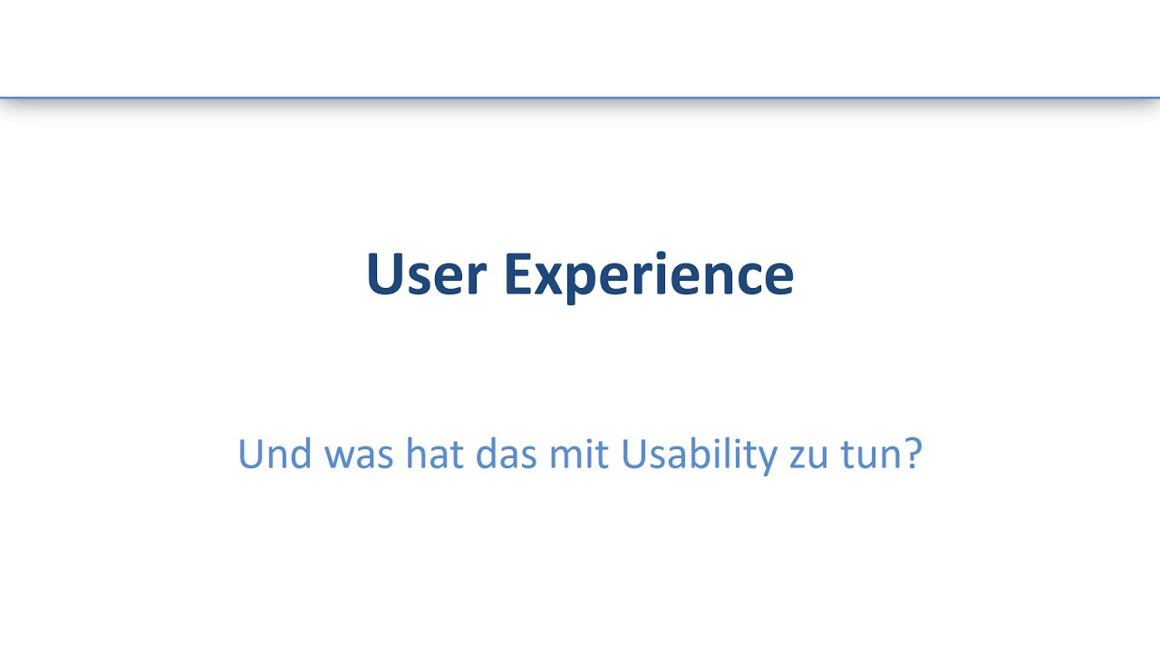 User Experience - YouTube