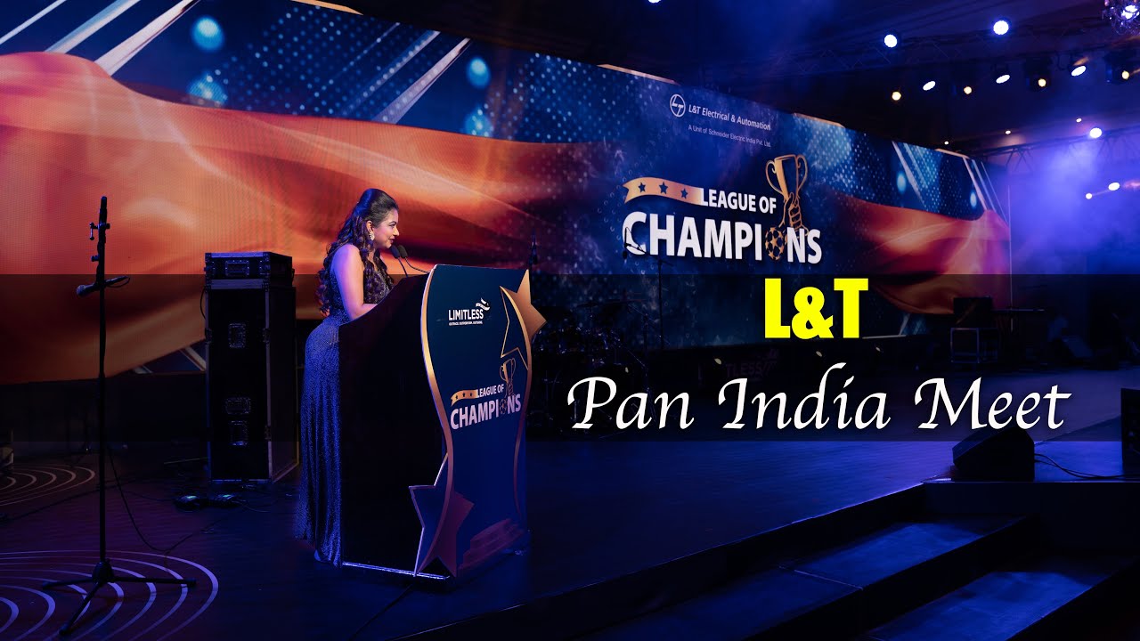 Monica Murthy Performs in 9 Languages at Channel Partner Meet for L&T ...