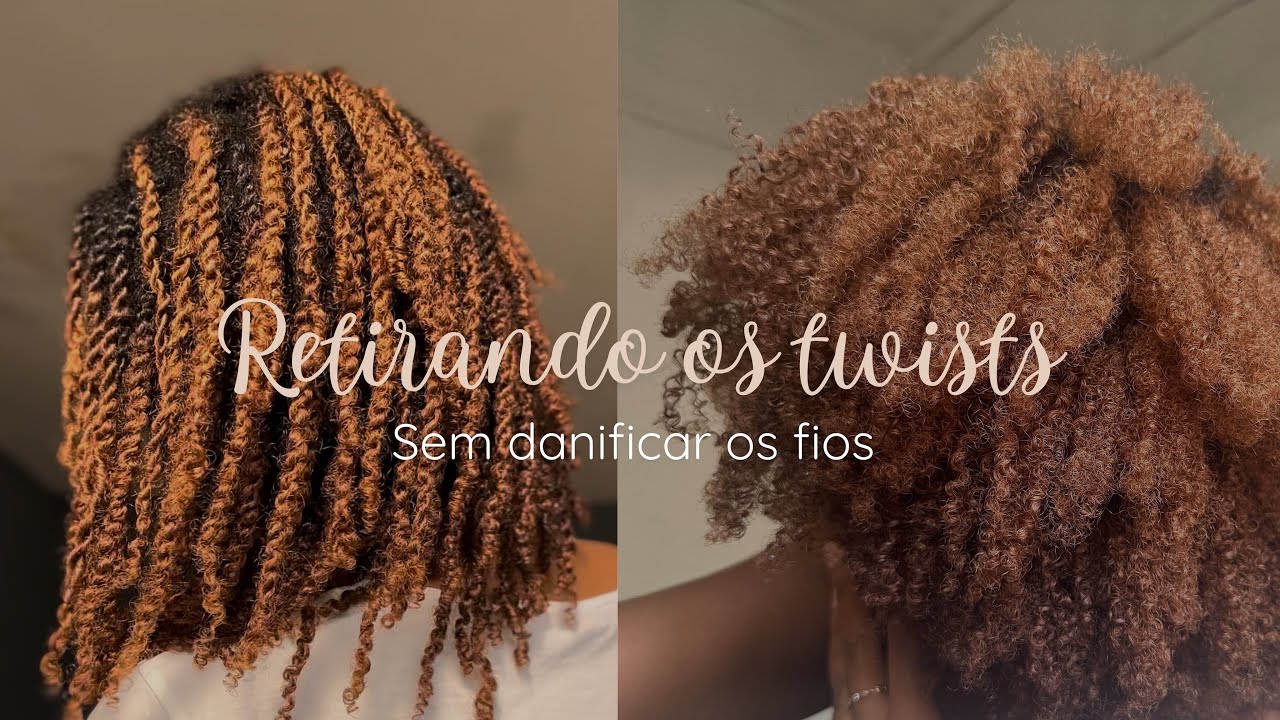 Como Desfazer Os Mini Twists Sem Quebrar | Cabelo Crespo - YouTube