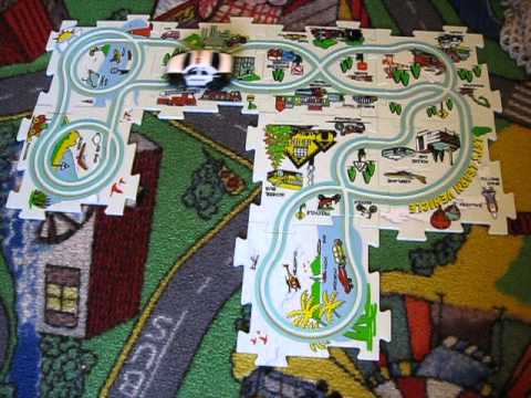 Battery Operated Puzzle Set Police Car Toy Demonstration - YouTube