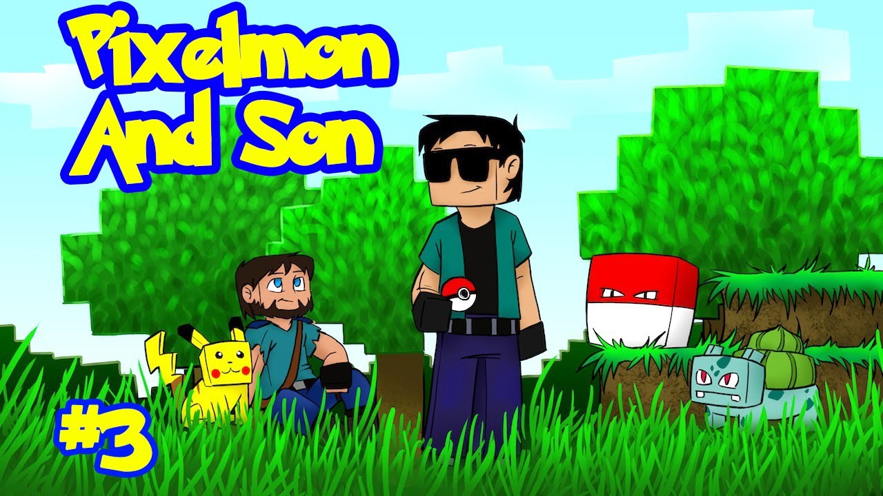 Minecraft: Pixelmon Ep.3 "Poke-balls and Capturing Pikachu" - YouTube