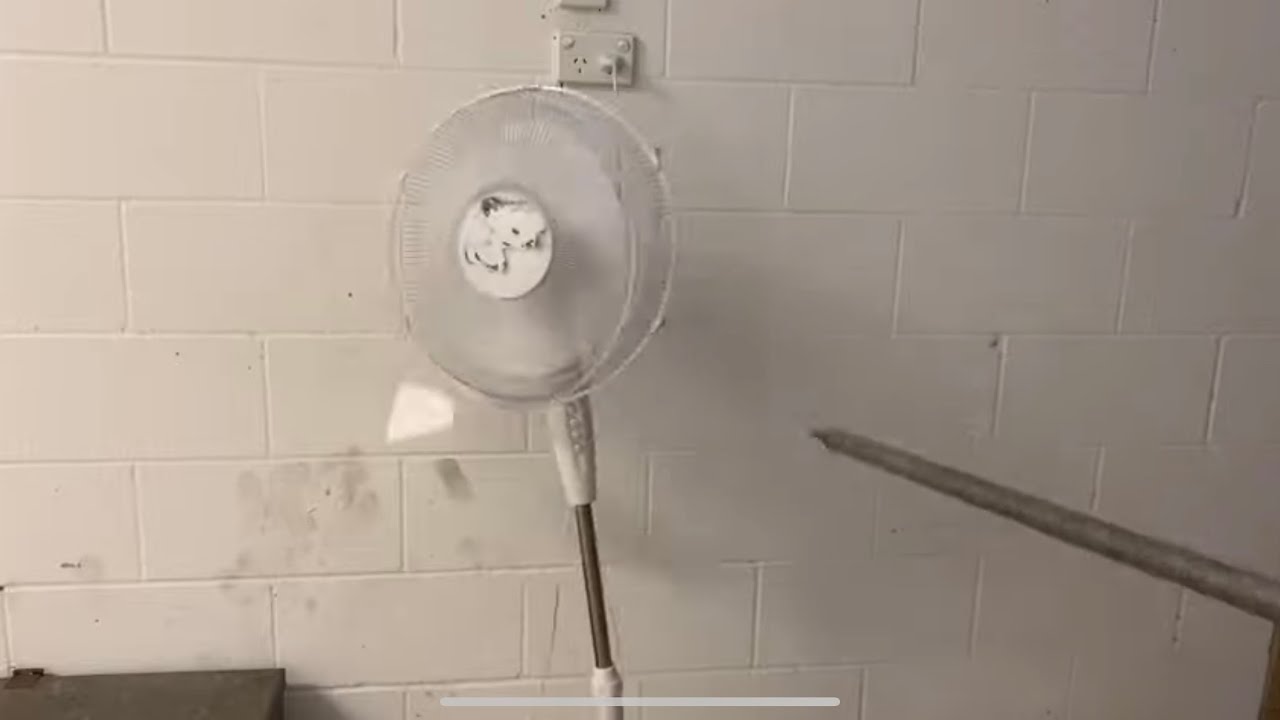 Homemaker Stand fan destruction - YouTube