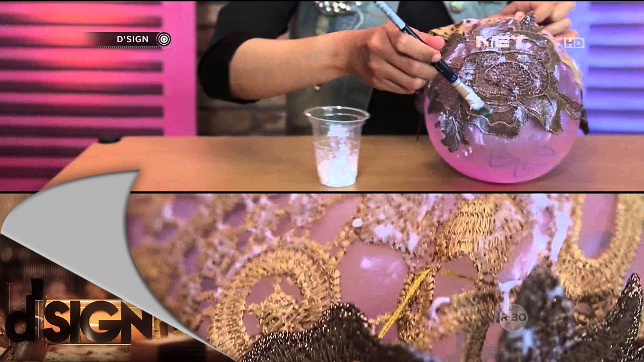 Dsign - DIY Lace Lamp - YouTube