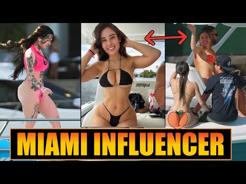 FAMOUS ONLYFANS MODEL! HOT BIKINIS | MIAMI RIVER | BOAT ZONE