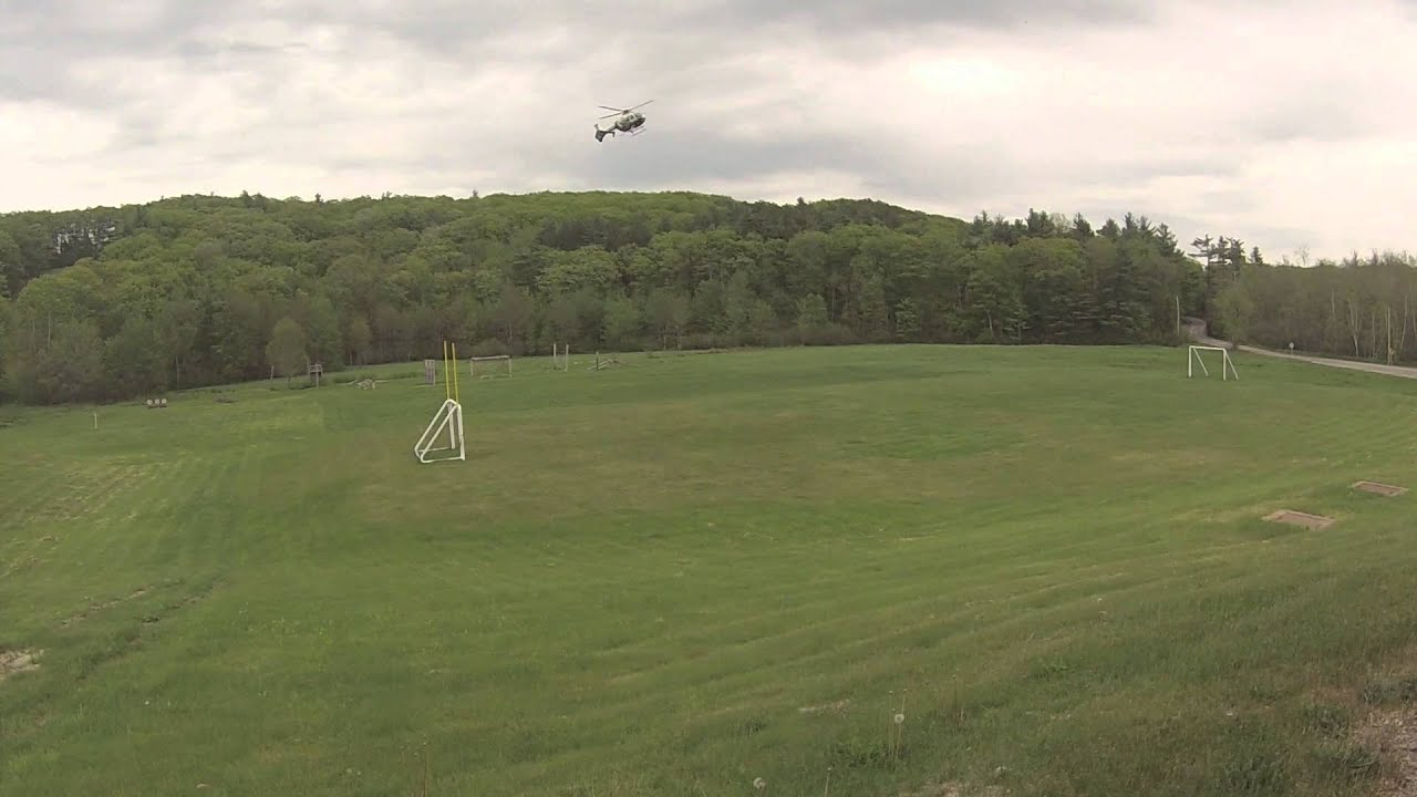 DHART Helicopter Landing at the Monadnock Bible Conference in Jaffrey ...