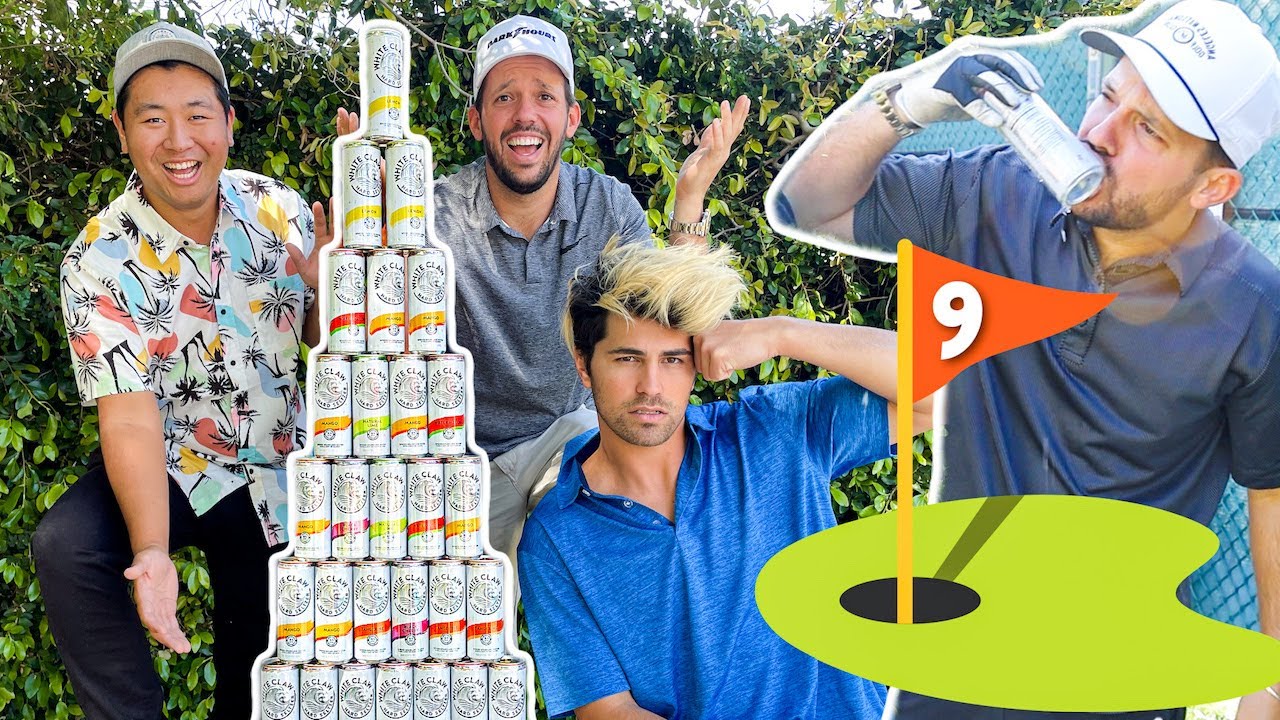 CHUG A WHITE CLAW EVERY HOLE!! - YouTube