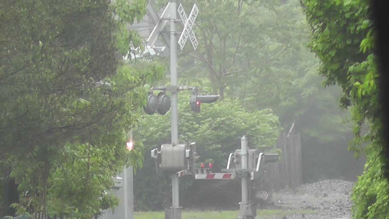 NJ Transit Cab Car 6082 arrives in Hillsale in the Rain in HD - YouTube