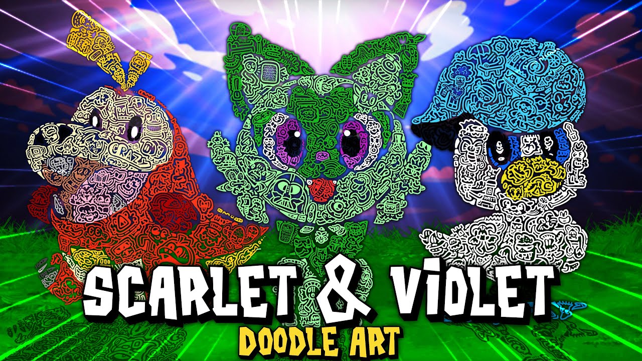 Pokémon Scarlet & Violet Doodle Art Ft. SPRIGATITO, FUECOCO & QUAXLY ...